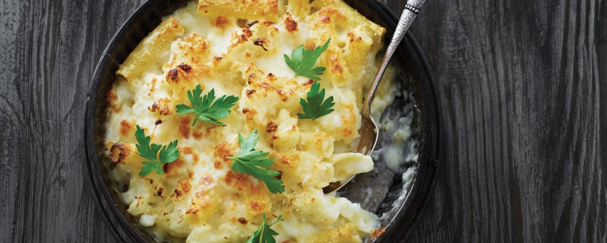 Gratineret pasta med blomkål - Galbani